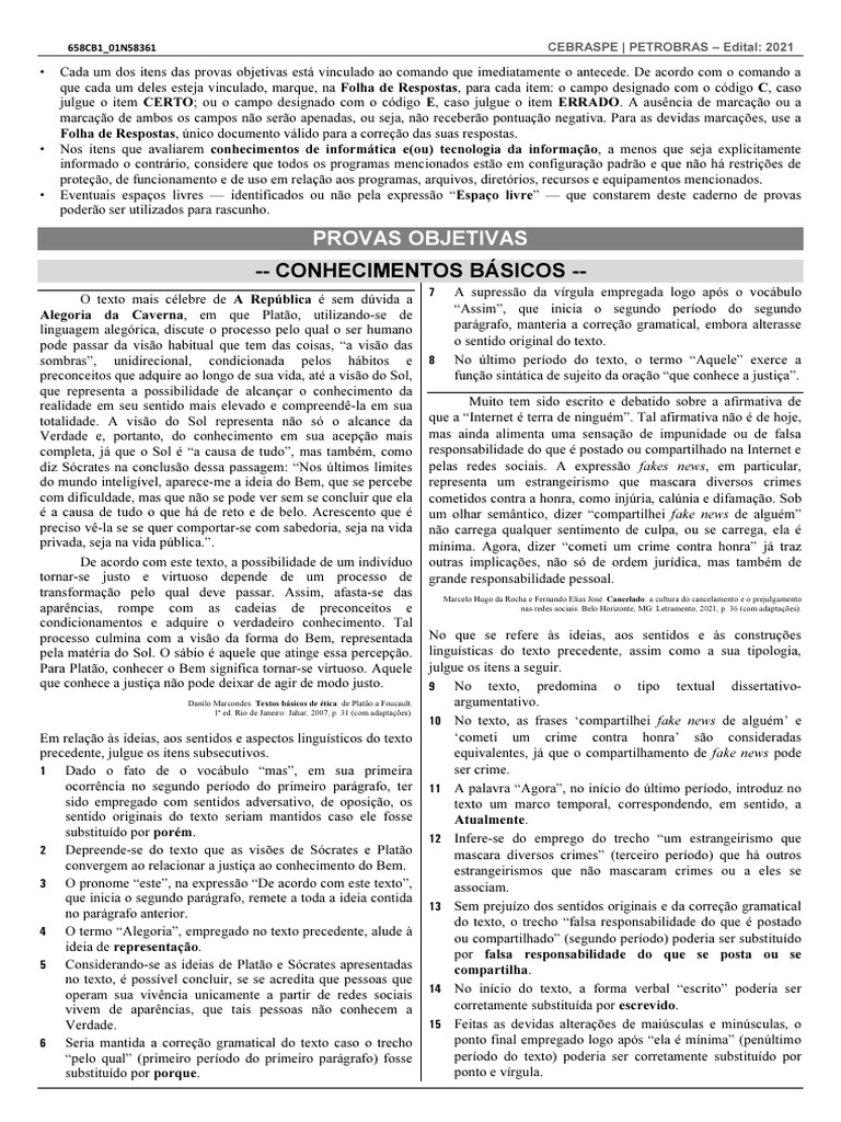Prova 2022 - Petro - Seg de Proc | PDF | Combustão