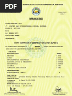 ICSE Class 10 Marksheet Details 2021 | PDF | Educational Stages | Student Assessment And Evaluation