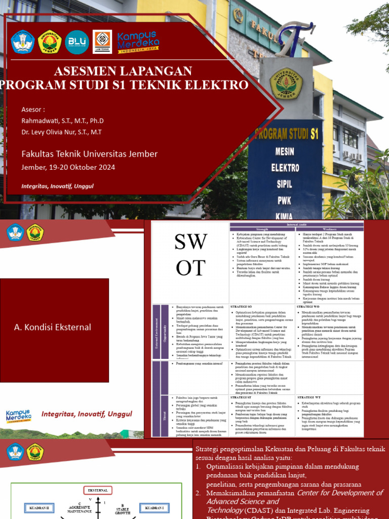 LAMTEK-Presentasi FT Akreditasi S1 T.Elektro (19feb24-07.20) | PDF | Seni | Komputer