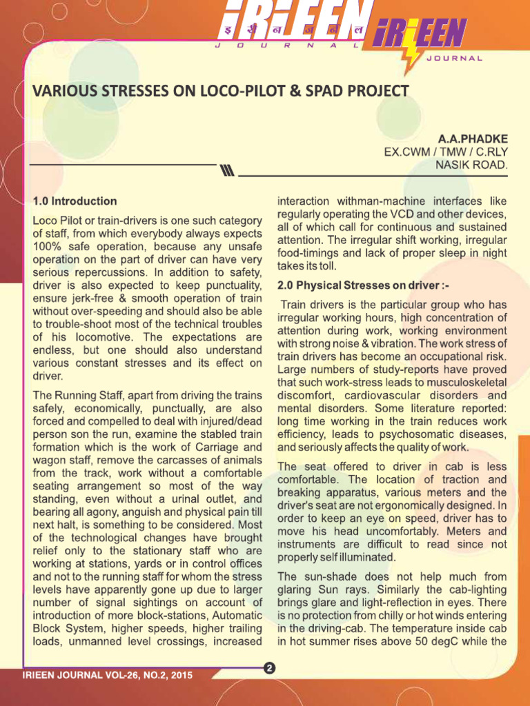 Various Stresses On LP & SPAD Project. | PDF