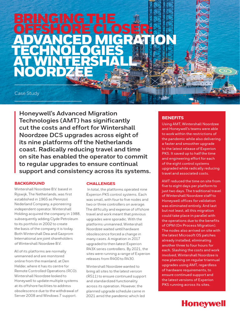 Advanced Migration Technologies Wintershall Case Study | PDF | Data ...