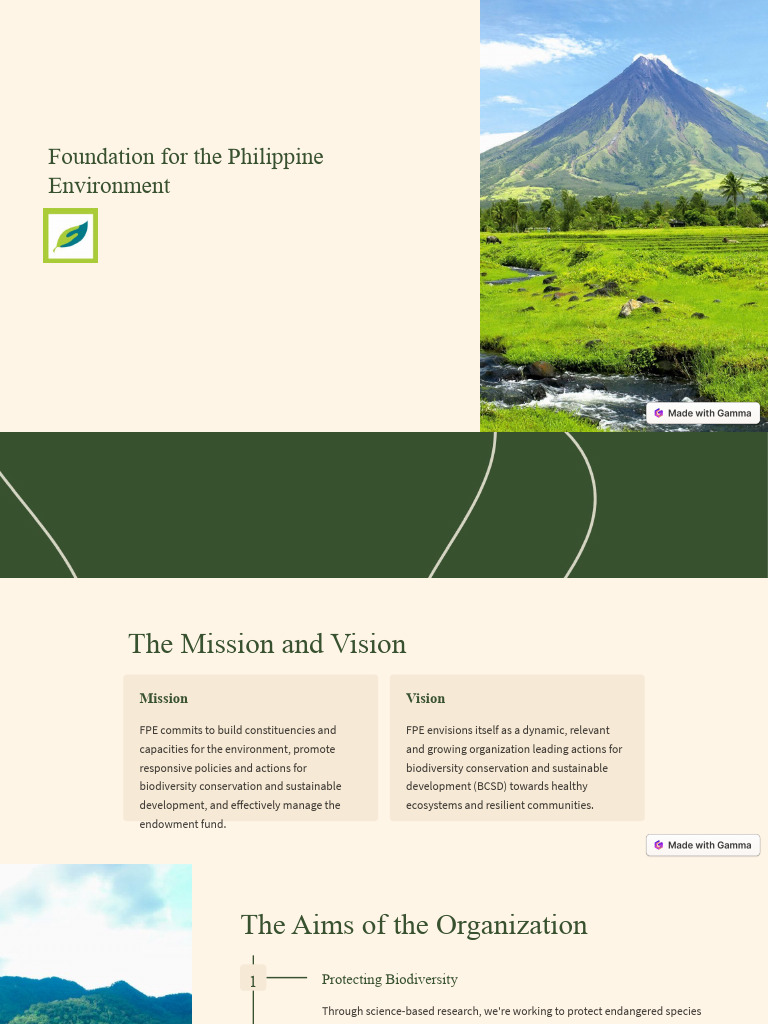 Foundation For The Philippine Environment 1 | PDF | Conservation ...