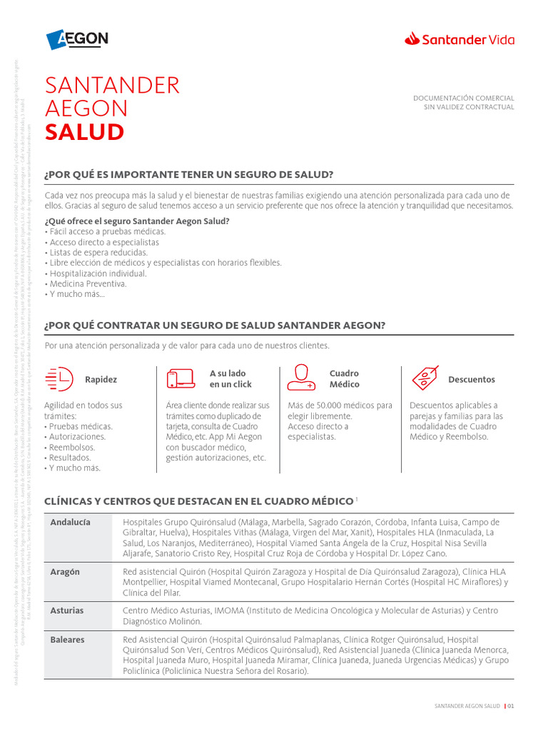 Ficha Pto Sa Salud Es | PDF | Seguro | Reaseguro