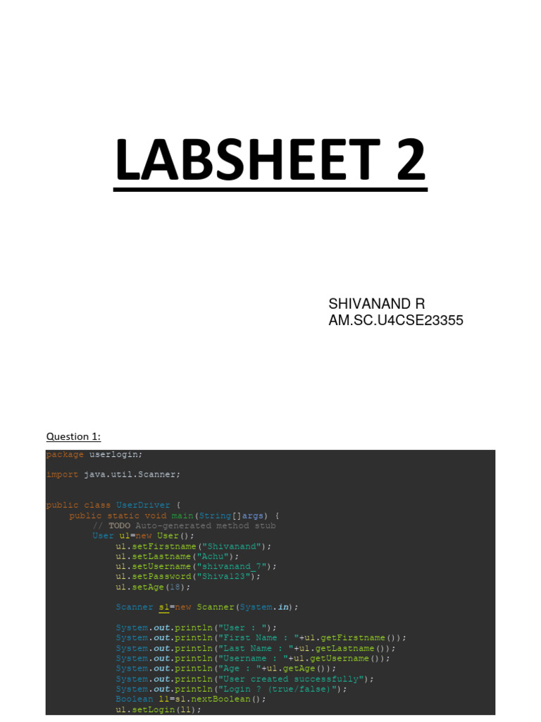 Java Programming Exercises | PDF | Login | Complex Number