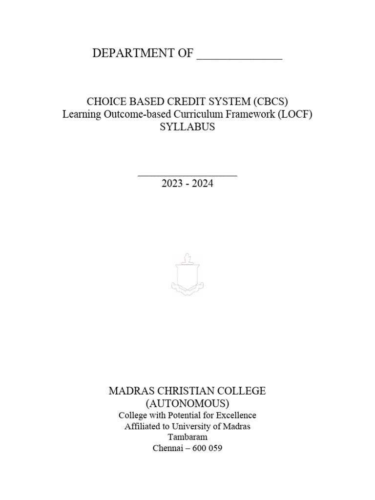 LOCF Template for Syllabus Revision | Download Free PDF | Knowledge | Data