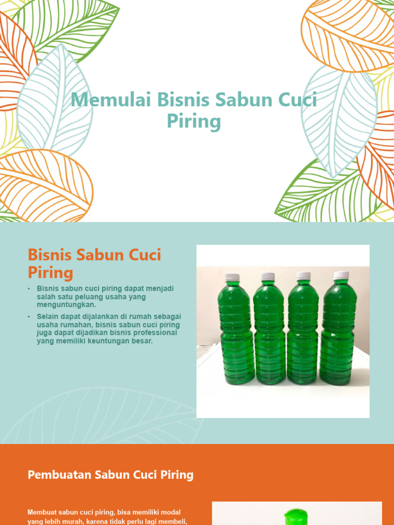 Bisnis Sabun Cuci Piring (PTKI 23) | PDF