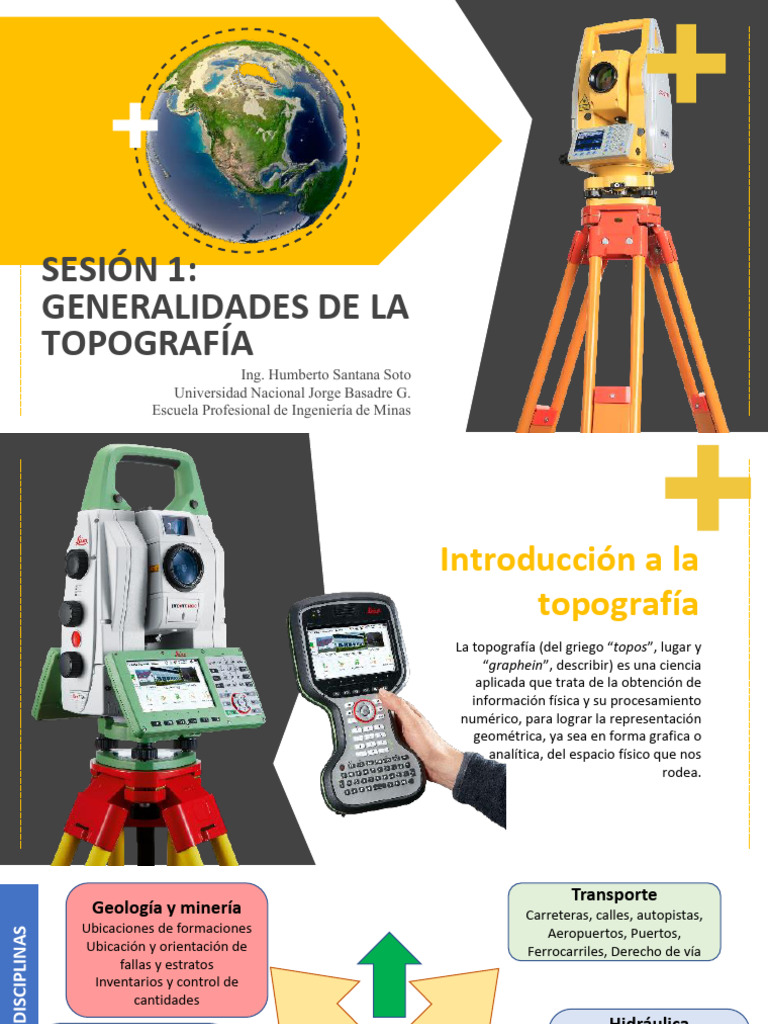 Sesión 1 - Generalidades de La Topografía | PDF | Sistema de ...