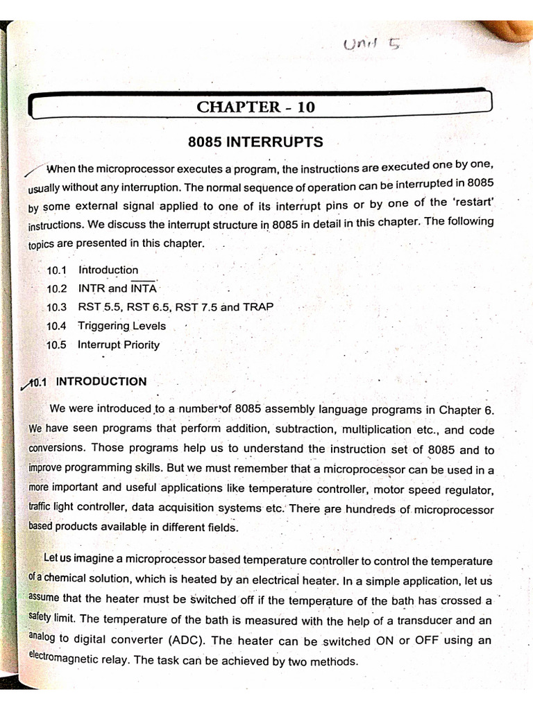 Microprocessor Unit 5 | PDF