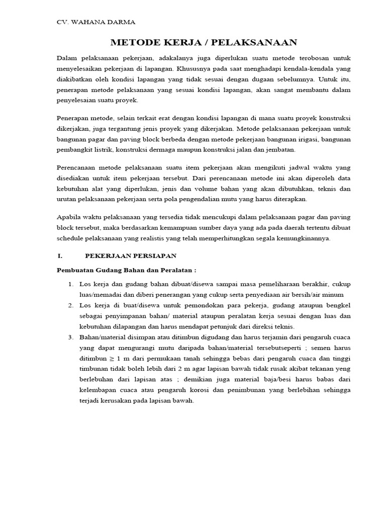 Metode Kerja | PDF | Griya & Taman | Sains & Matematika