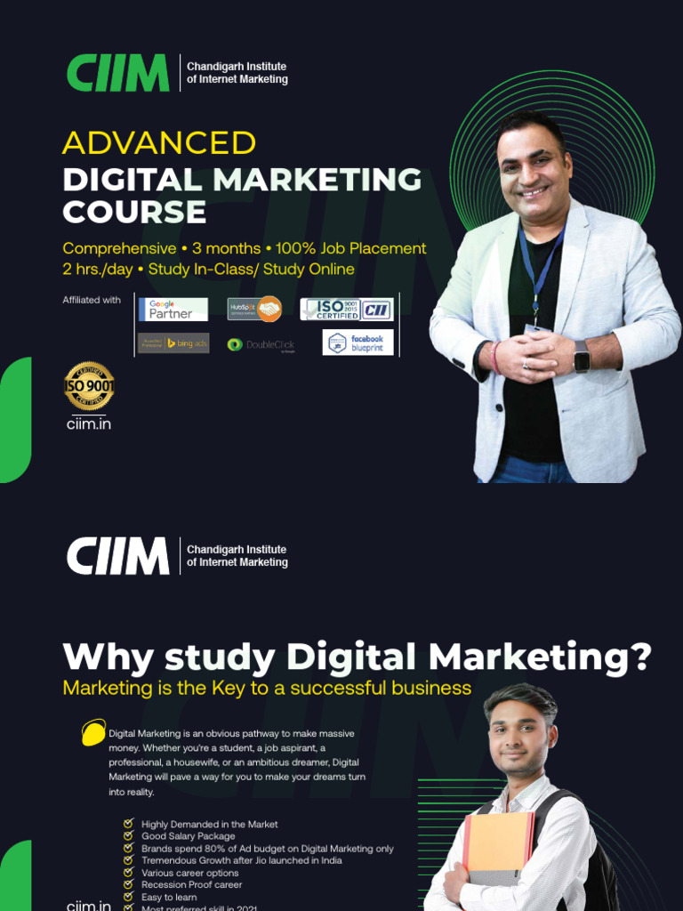 CIIM Advanced Digital Marketing Course | PDF | Search Engine ...