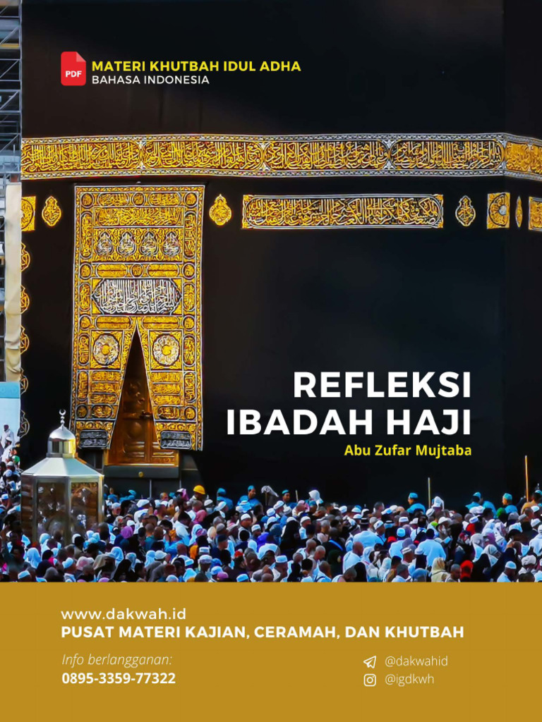 Khutbah Idul Adha 1445 H Refleksi Ibadah Haji Dakwah Id Pdf