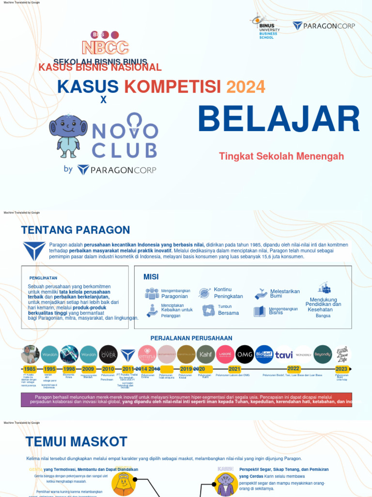BBS NBCC 2024 - Case Study (High School Level) | PDF