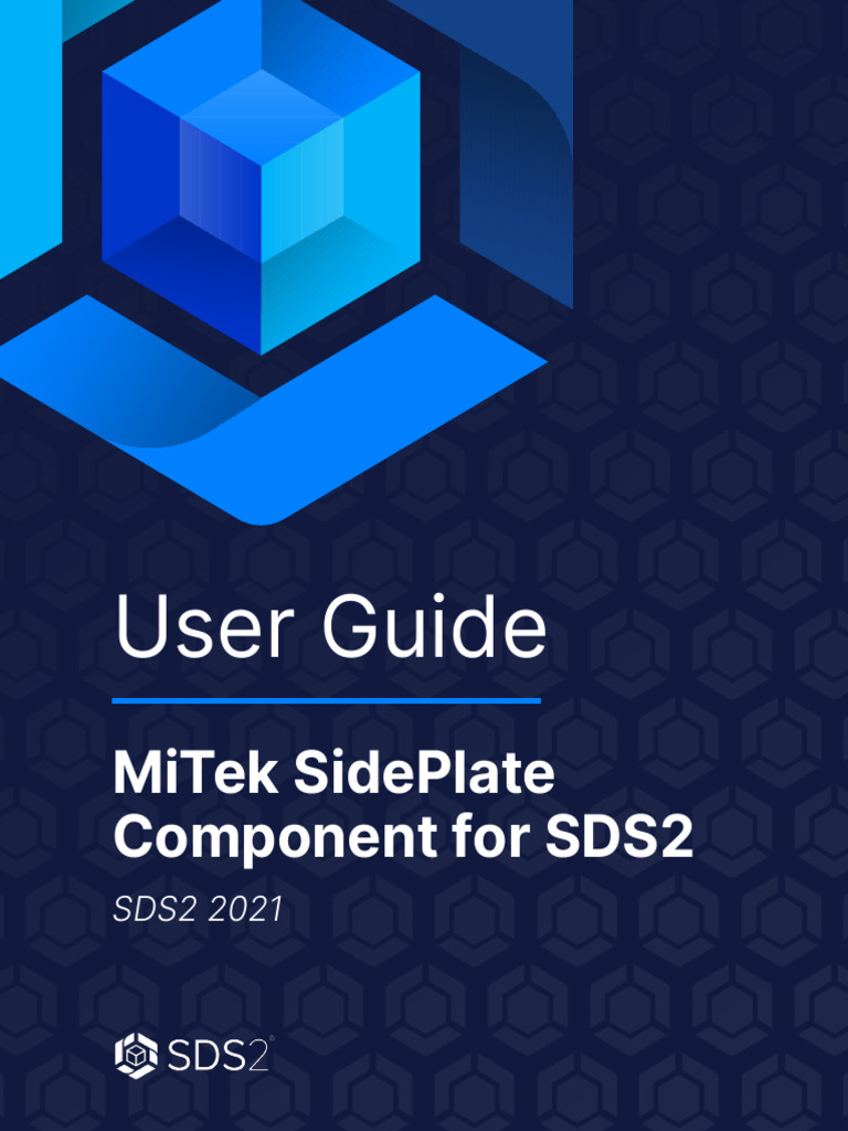 MiTek SidePlate SDS2 User Guide | PDF | Icon (Computing) | Computing