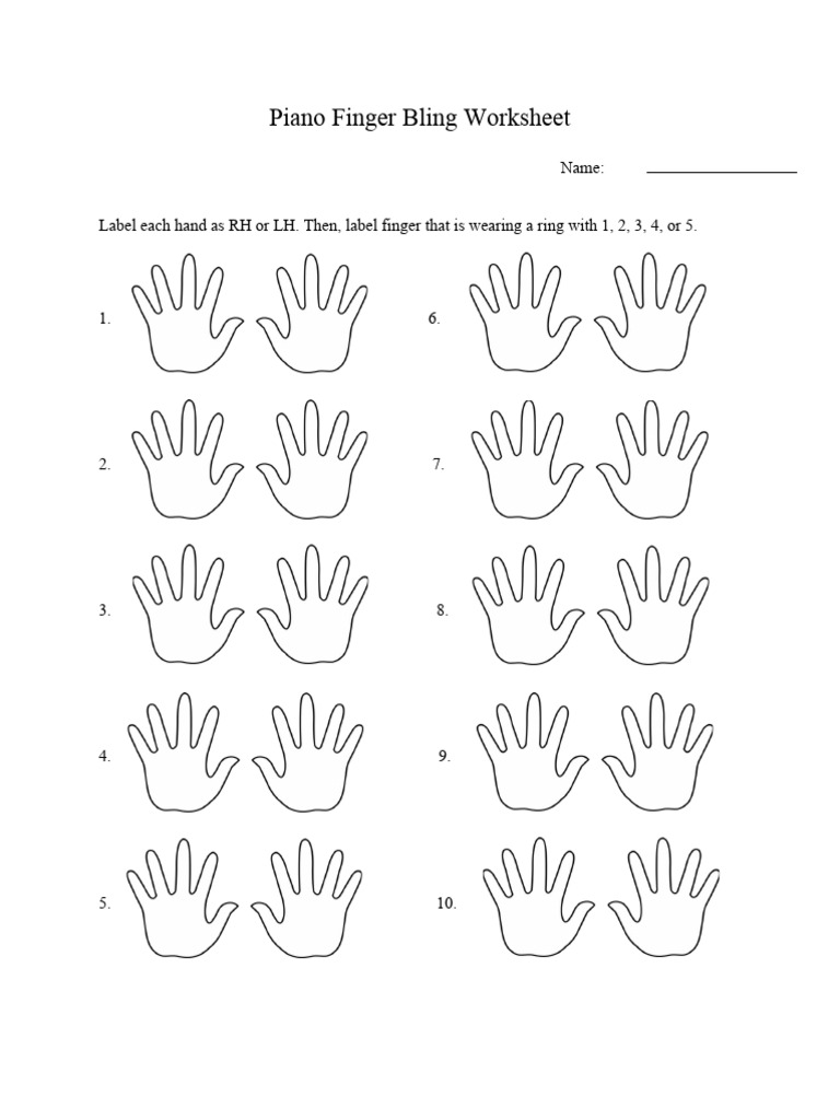 Piano Finger Bling | PDF