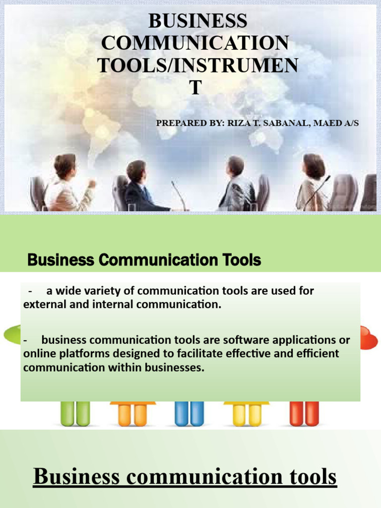 Riza-Sabanal-report-BUSINESS-COMMUNICATION-TOOLS | PDF | Web ...