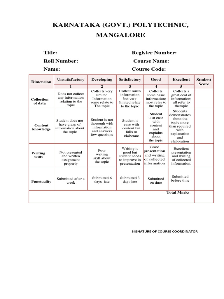 Stat Rubrics | PDF | Cognition | Learning