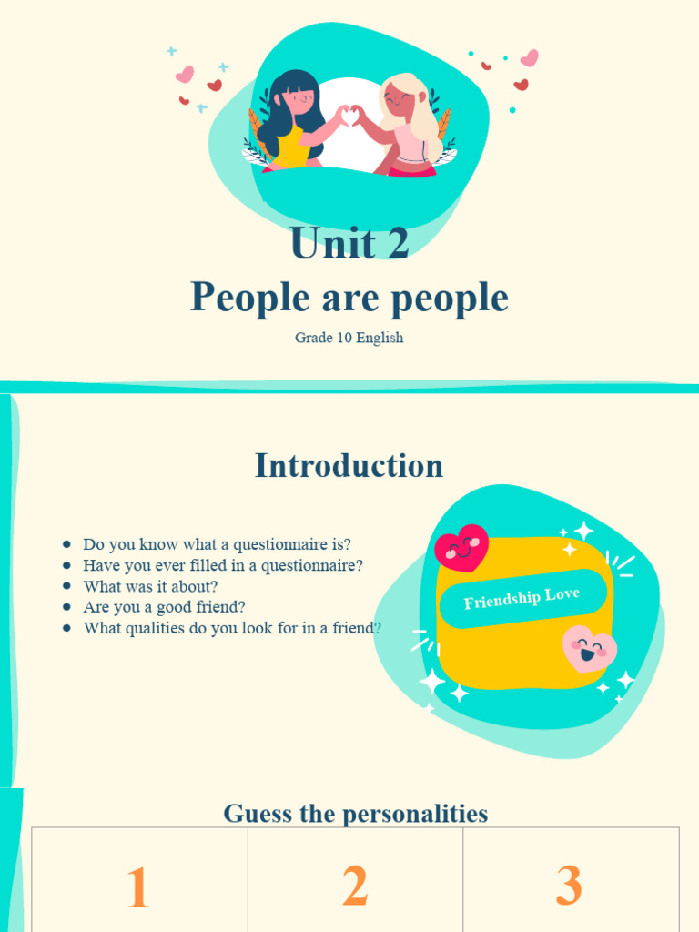Unit 2 - People Are People | PDF | Linguistics | Grammar