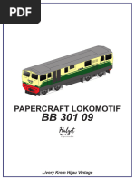 Halzet - Papercraft Lokomotif CC 203 HD - Livery KAI | PDF