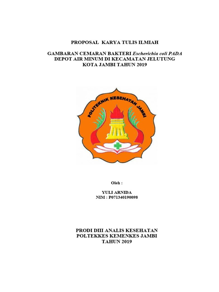 Proposal Kti Yuli Arnida | PDF