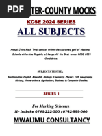 Kis PP1 Kcse 2025 Top Prediction Cycles | PDF