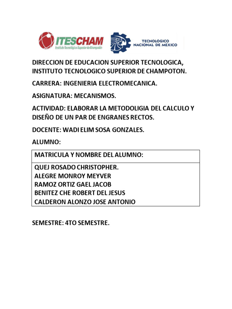 Metodología para Diseñar Engranes en AutoCAD | PDF | Engranaje