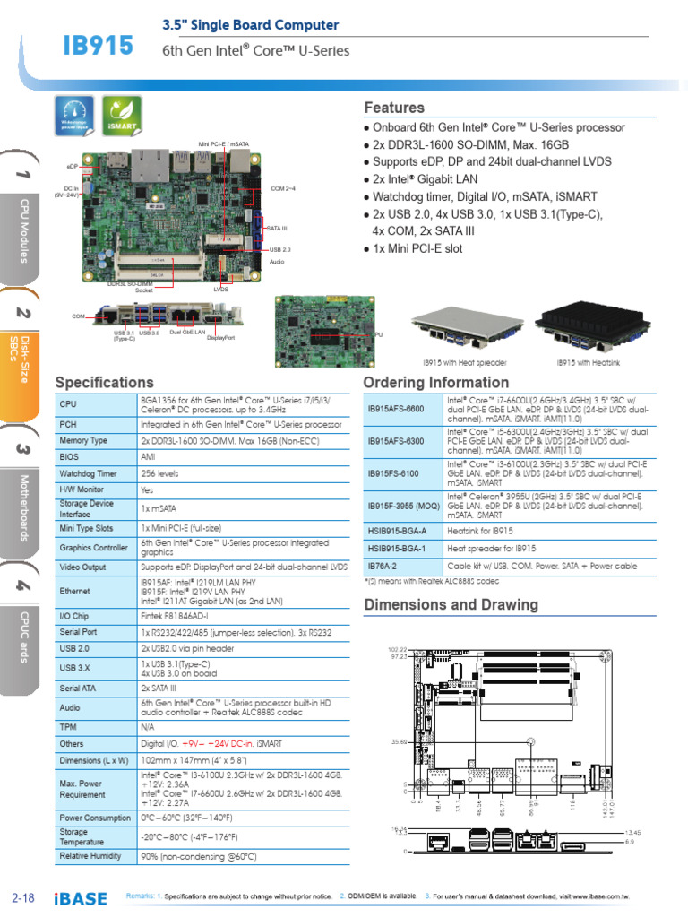 IB915 Datasheet-2584415 | PDF | Usb | Physical Layer Protocols