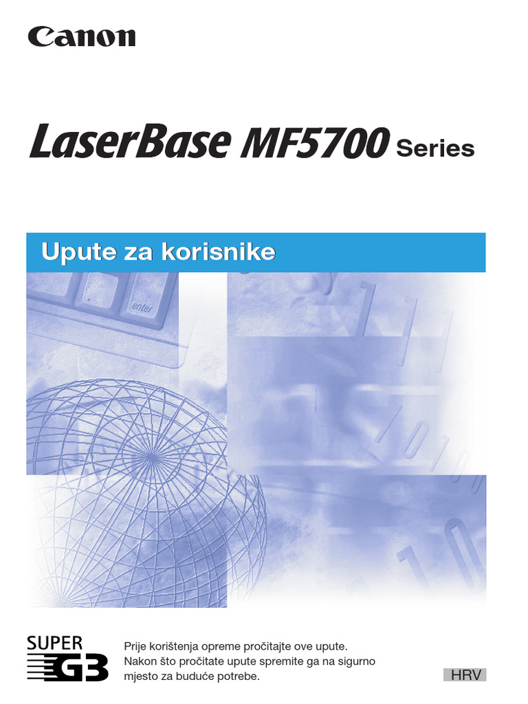 MF5700 UserGuide HRV | PDF