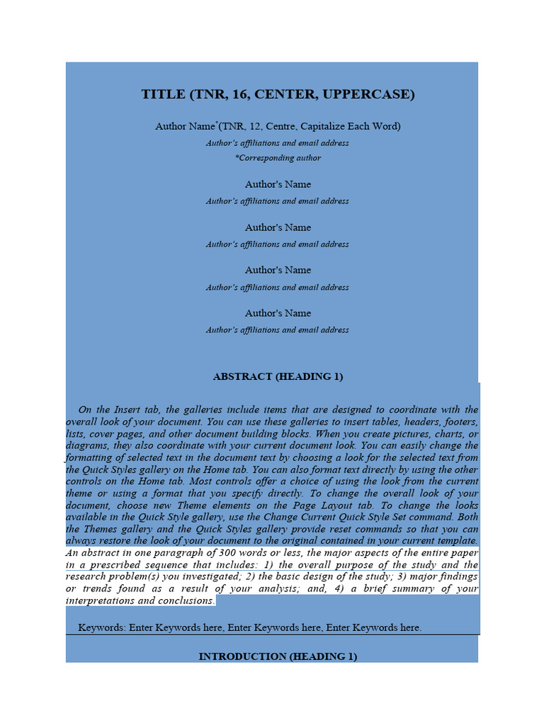 Document Formatting Guide | PDF | Page Layout | Prophets And Messengers ...
