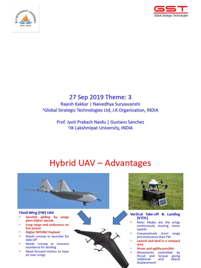 Hybrid Fixed Rotary Wing UAV | PDF | Control Theory | Flight