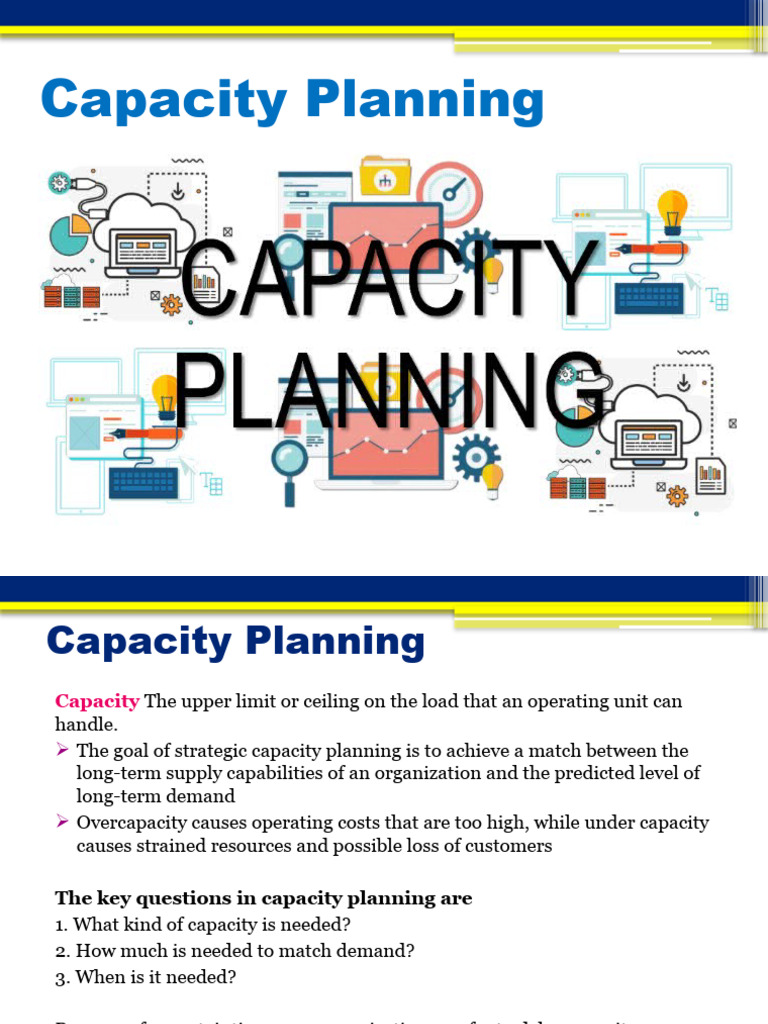 8 - Capacity Planning | PDF | Business | Economics