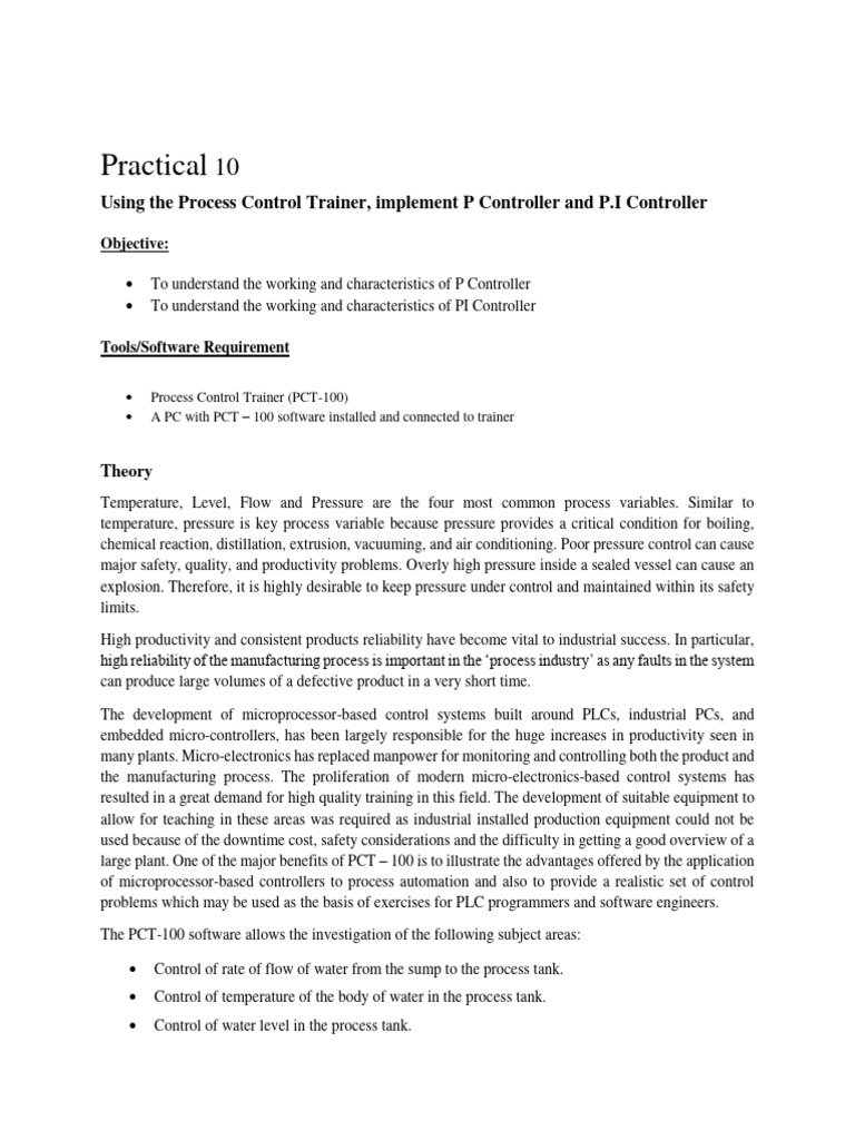 lab 10 | PDF | Steady State | Control Theory