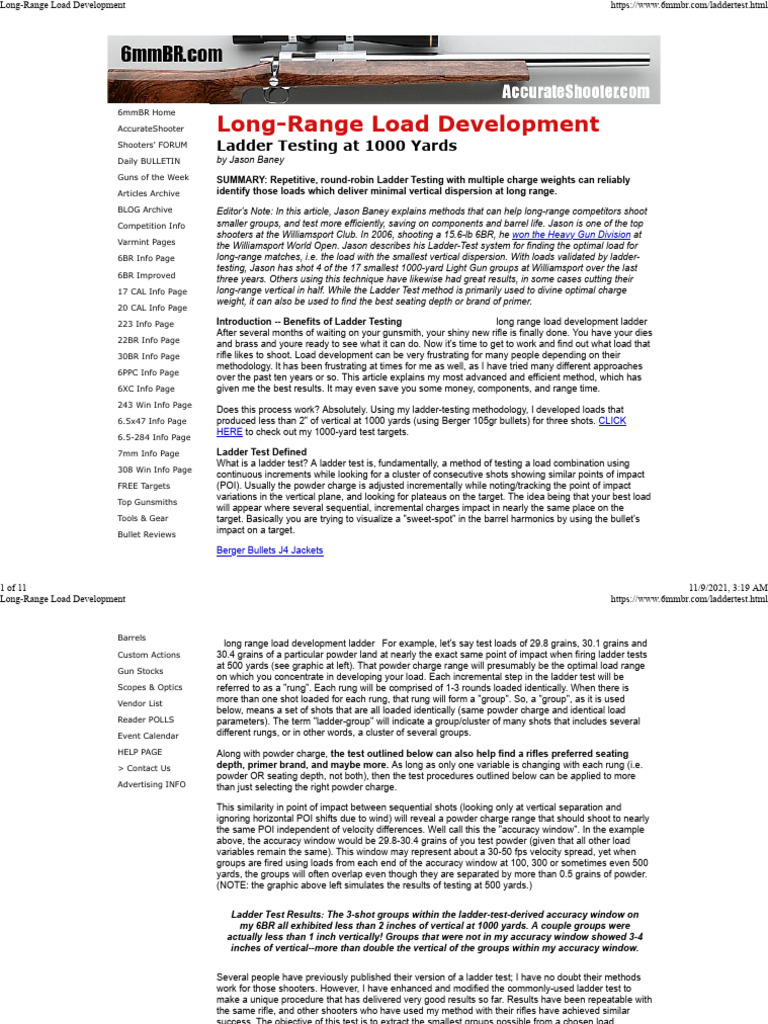 Long-Range Load Development | PDF | Rifle | Bullet