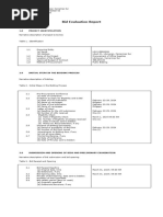 Bid Evaluation Report Overview | PDF | Government | Business