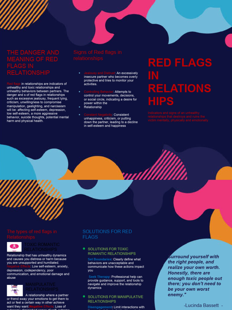 Understanding Red Flags in Relationships | PDF | Self Esteem | Psychology