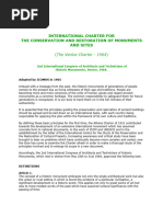 ICOMOS (1964) - International Charter For The Conservation and ...