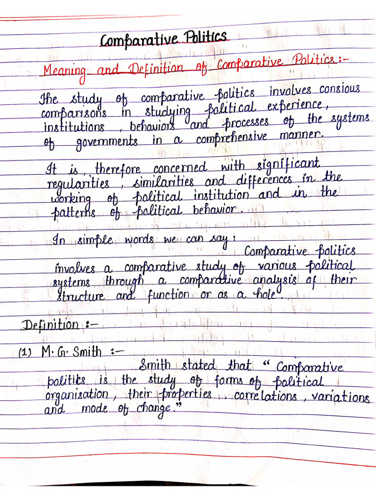 Comparative Politics | PDF