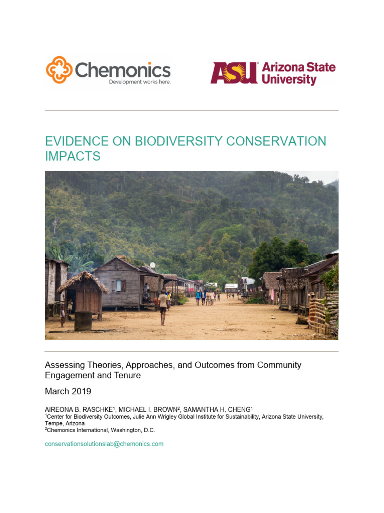 Evidence On Biodiversity Conservation Impacts 2019 | PDF | Conservation ...