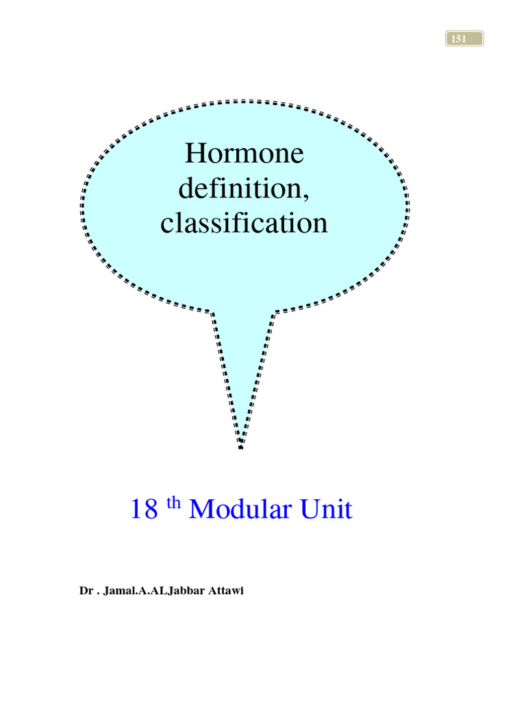 Hormone Definition and Classification Guide | PDF | Hormone | Endocrine ...