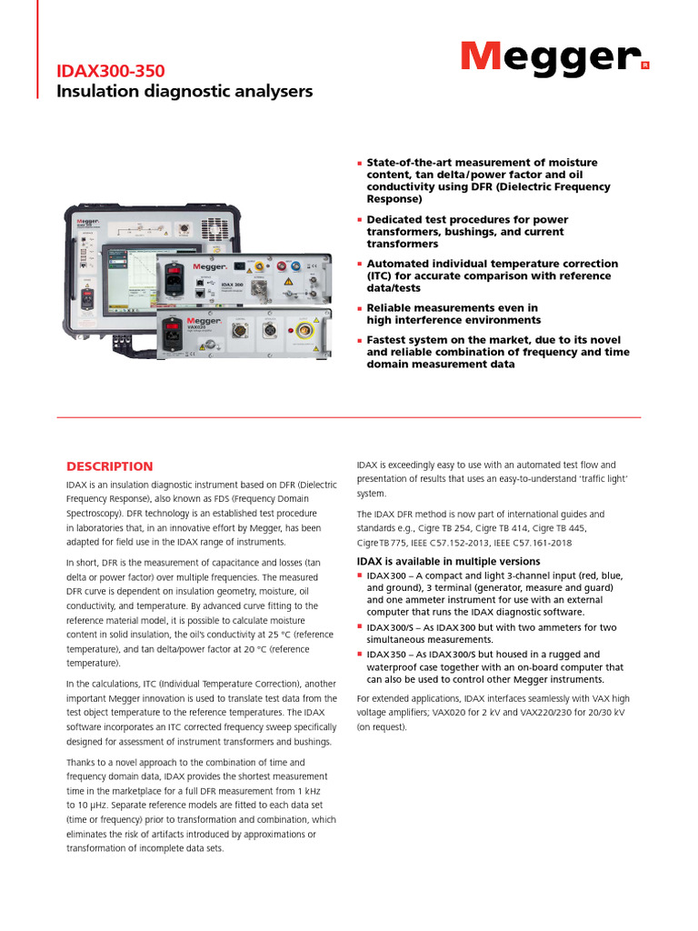 IDAX300-350_DS_en | PDF | Transformer | Manufactured Goods