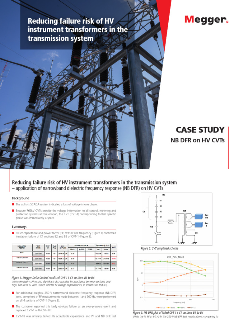 765kV CVT CaseStudy | PDF | Transformer | Electric Power Transmission