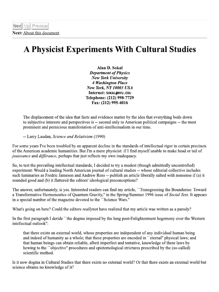 A Physicist Experiments - Article 2 | PDF