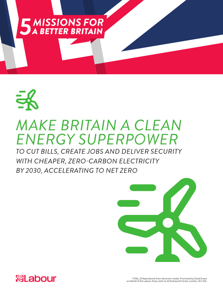 Make Britain A Clean Energy Superpower | PDF | Cost Of Living ...