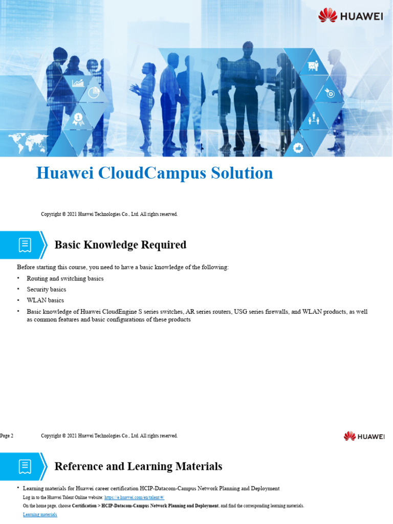 01 Huawei Cloud Campus Solution Overview | PDF | Computer Network ...