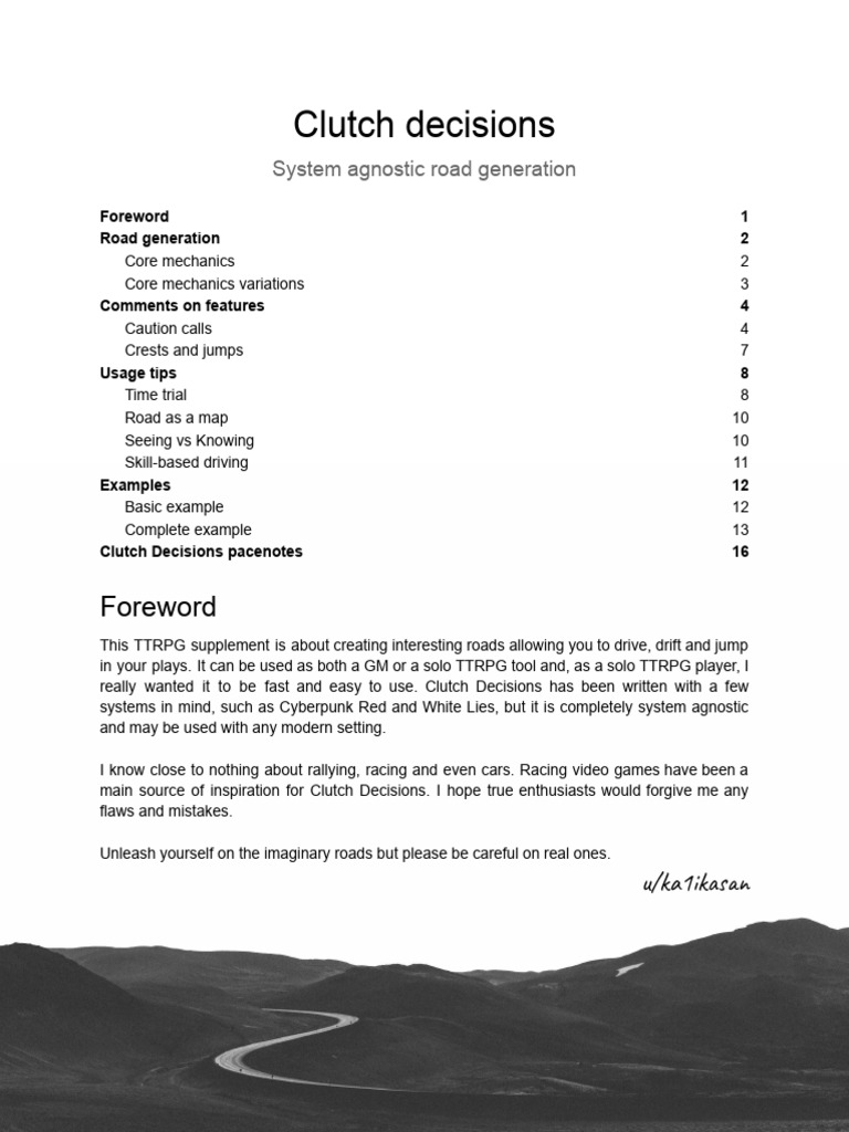 Clutch Decisions V 0 1 | PDF | Acceleration | Vehicles