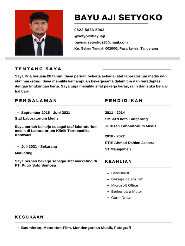 New CV Bayu PDF | PDF