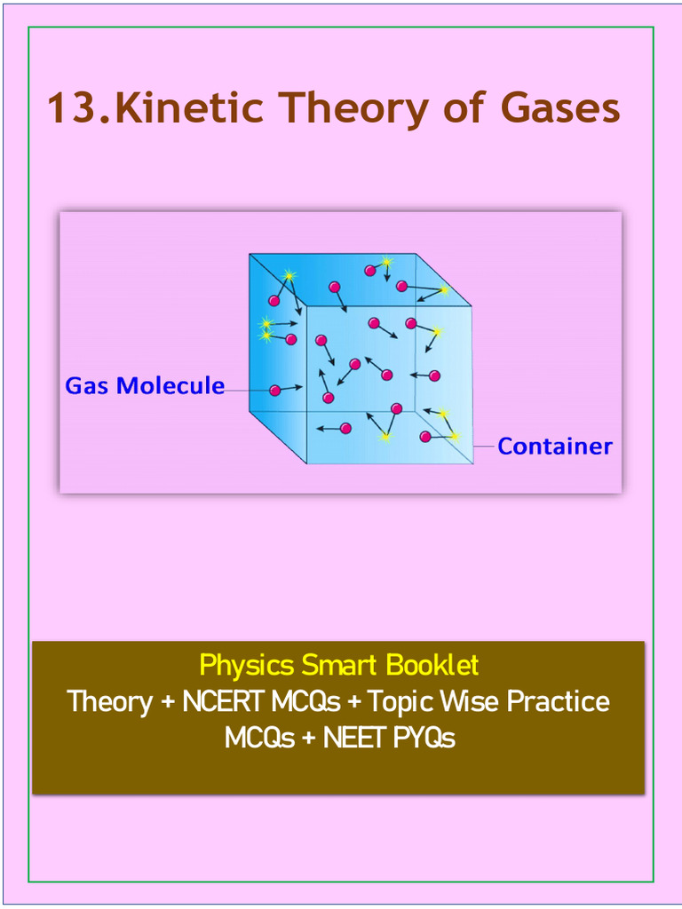 13.Kinetic Theory of Gases-f | Download Free PDF | Gases | Temperature