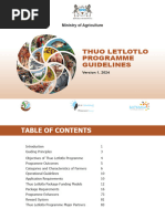 Temo Letlotlo Guidelines | PDF | Loans | Agriculture