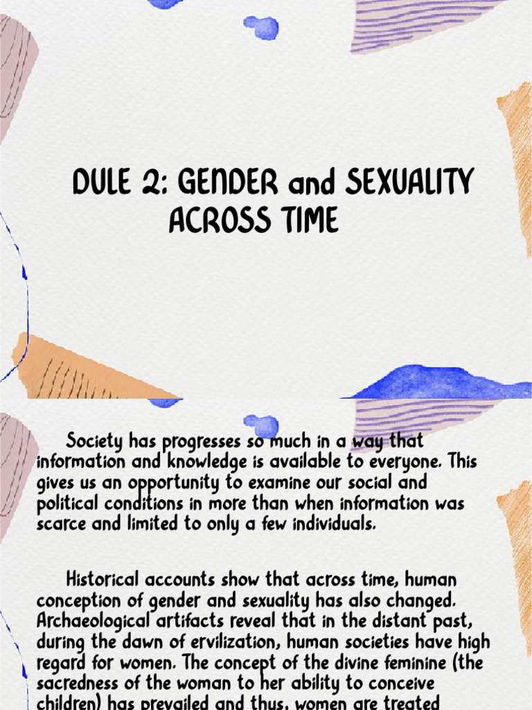 Module 2 Gender And Society Across Time Pdf Patriarchy Gender