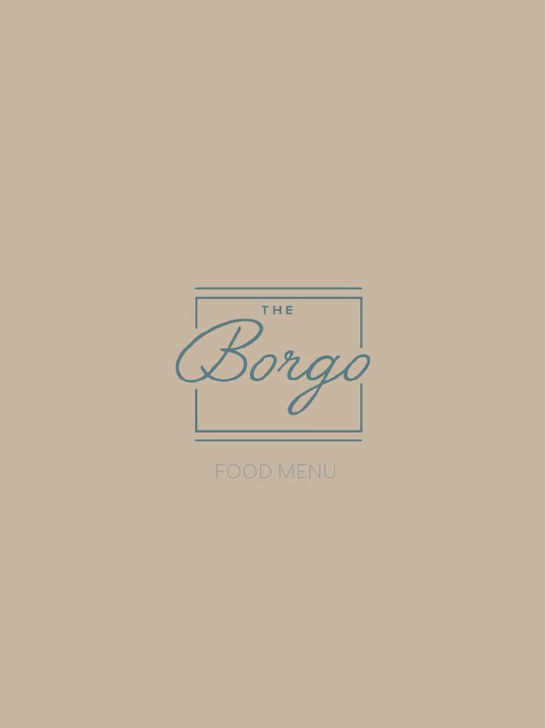 The Borgo Food Menu | PDF