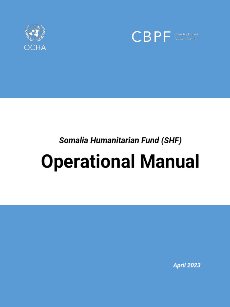 2023-05-17 SHF Operational Manual 2023 FIN | PDF | Humanitarian Aid | Non Governmental Organization